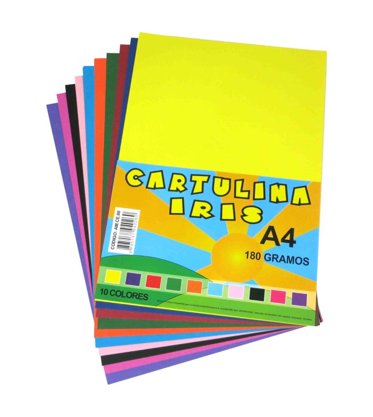 CARTULINA IRIS A-4 160 GR x 10 COL 00006633 – Tia Tula