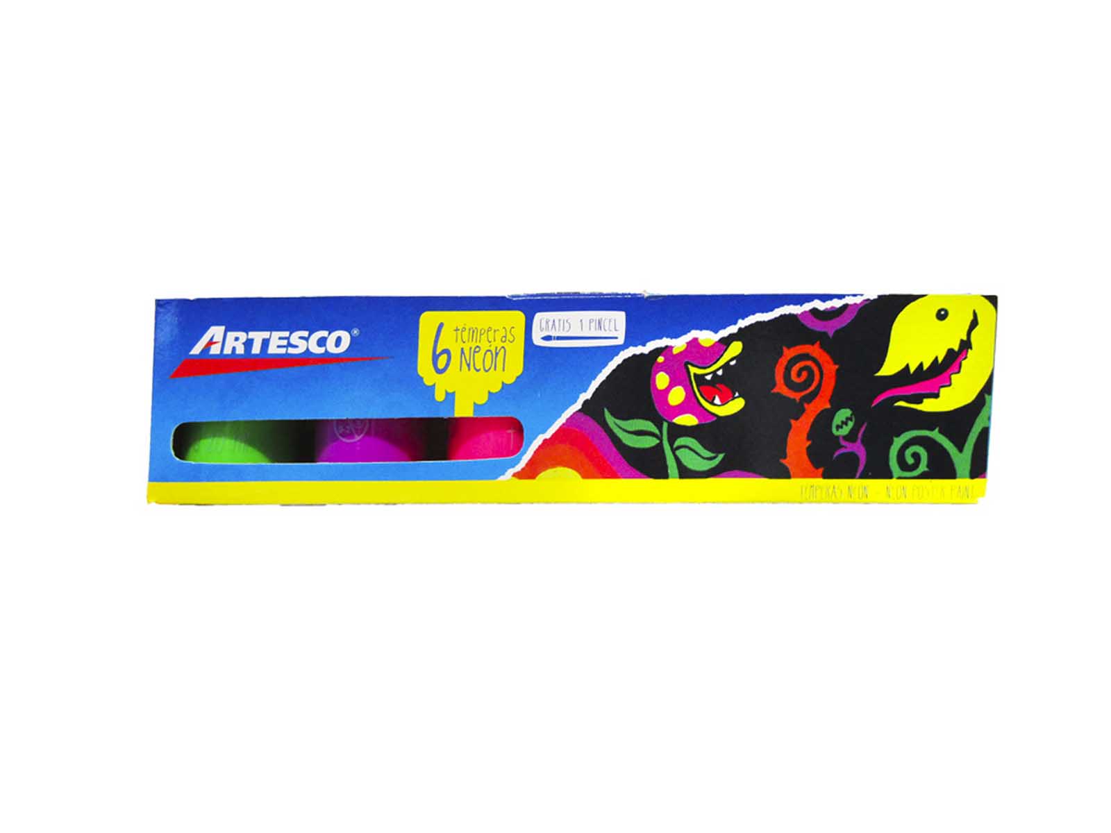 TEMPERAS ARTESCO KIDS NEON 6 COL + PINCEL 7750082015852 – Tia Tula