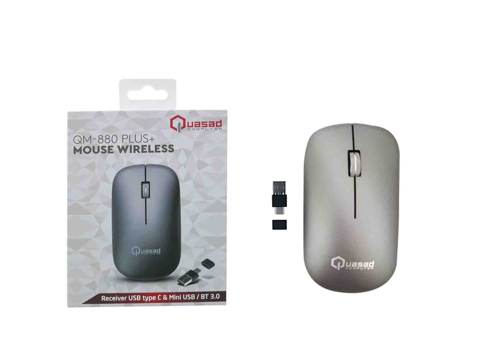 MOUSE INALAMBRICO QUASAD QM-880 BLACK PLUS 0100017424 – Tia Tula