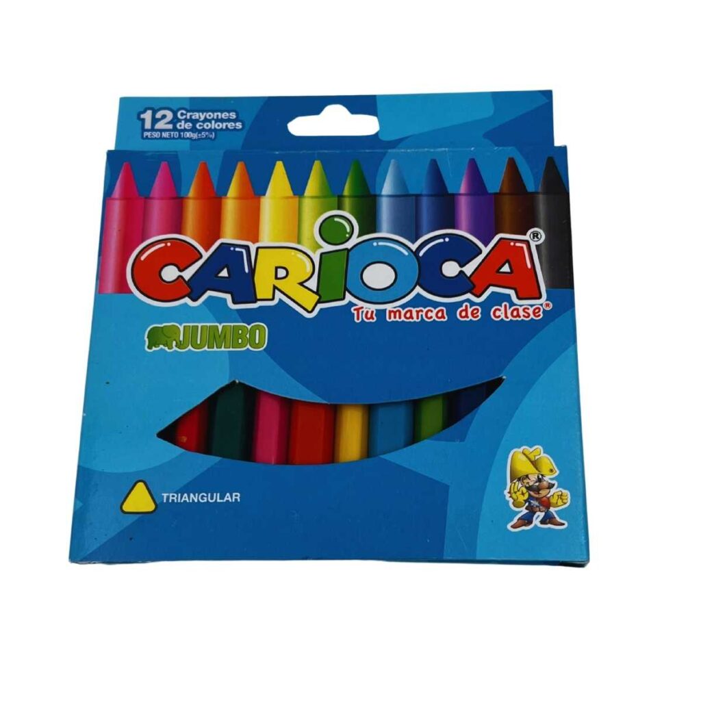 CRAYONES CARIOCA JUMBO 12 COL 00017023 – Tia Tula