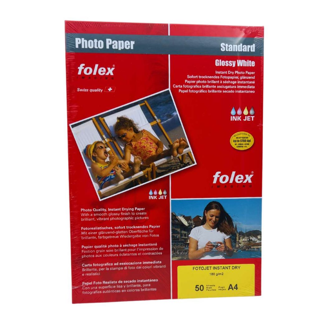 PAPEL FOTOGRAFICO FOLEX BRILLANTE 180 GM,S ALTA RESOLUCION PREMIUM ...
