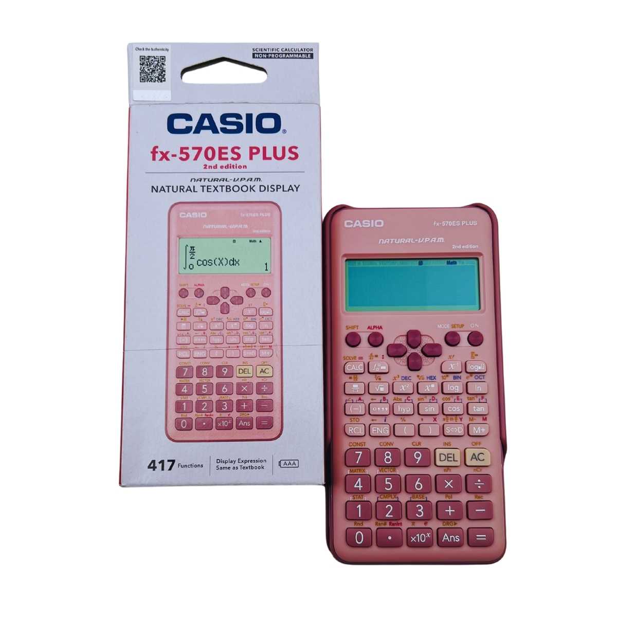 CALCULADORA CASIO FX-570-ES PLUS ROSADA 0100024918 – Tia Tula