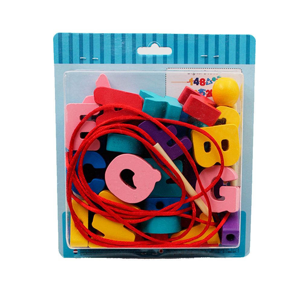 FIGURA DE ENHEBRAR DE MADERA LETRAS/NUMEROS JJU-63 00003073 – Tia Tula